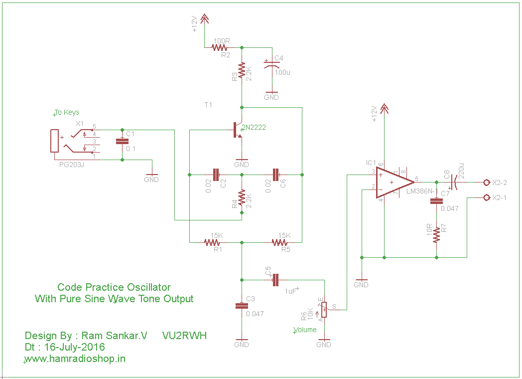 CW Code Practice Oscillator aka CPO